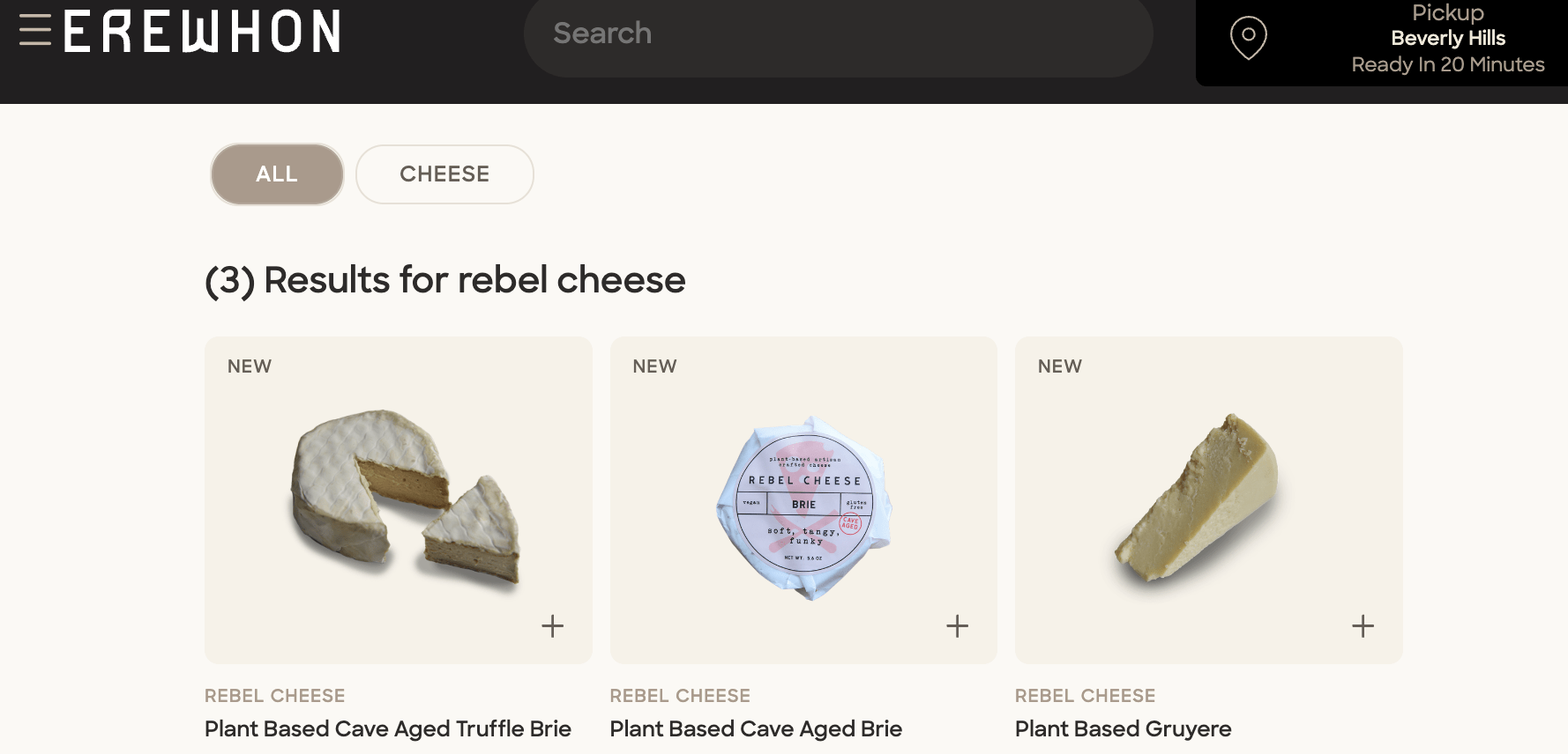 We're in Erewhon! - Rebel Cheese